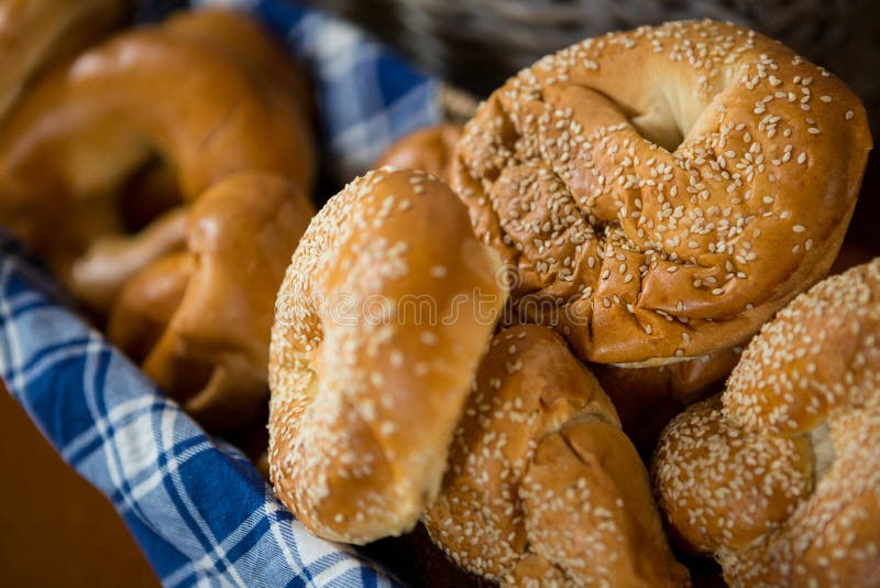 Various Types of Bun in Basket Stock Photo - Image of snack, people ...