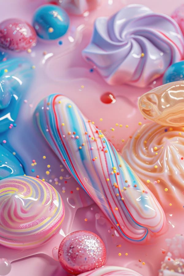 Various Types of Candies on a Table, Perfect for Sweet Treat Concepts ...