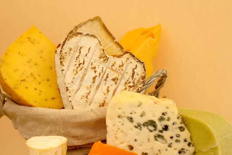 Various types of cheese stock photo. Image of meal, cream - 40573462
