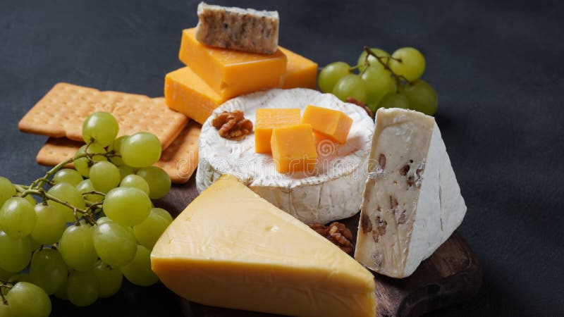 Various Types of Cheese, Hard-cheese, Soft-cheese, Emmental Stock Image ...