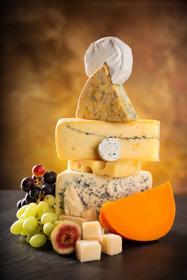 Various types of cheese stock photo. Image of gourmet - 50392630