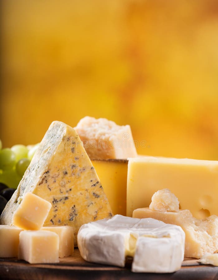 Various types of cheese stock photo. Image of assortment - 50393638