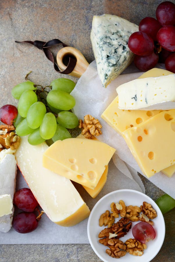 Various types of Cheeses stock image. Image of cuisine - 71067427