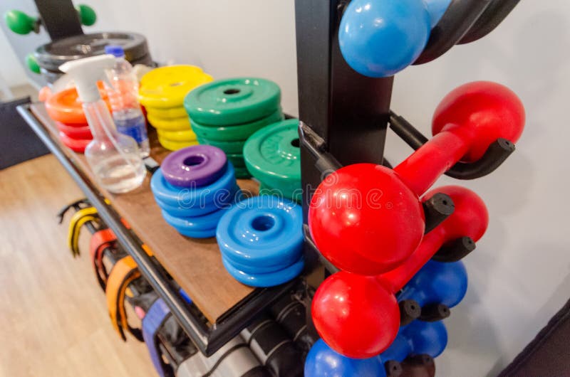 There are Several Different Types of Dumbs for Different Positions Stock Image - Image of ...