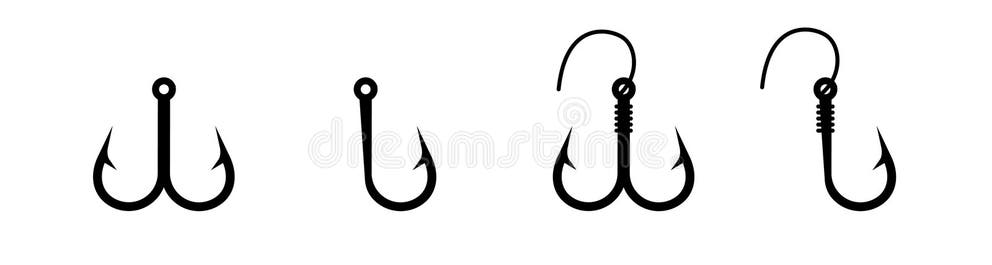 Various Types of Fishing Hooks with Sharp Points for Different Angling ...