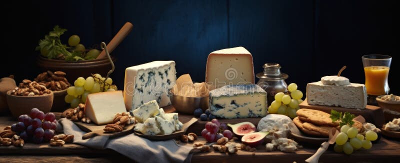 Various Types and Flavors of Cheese are Shown Stock Photo - Image of ...