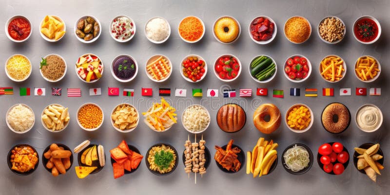 Various Types of Food in Bowls, Perfect for Food Blogs or Restaurant ...