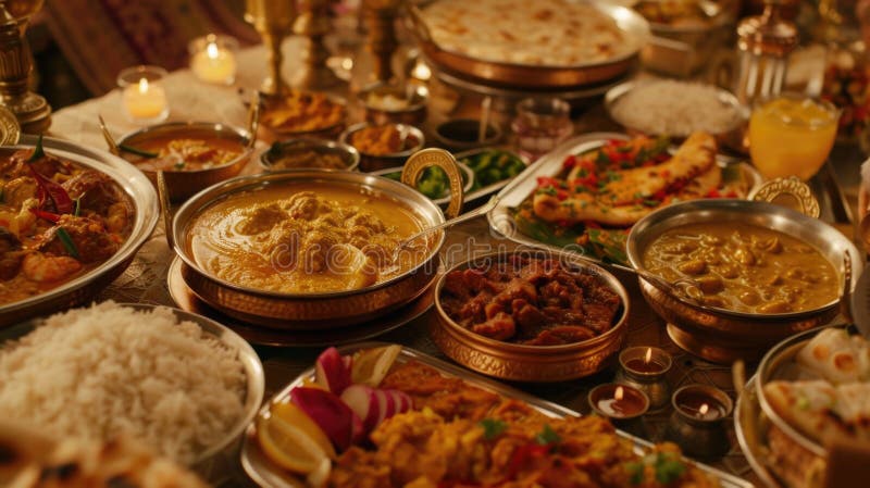 Various Types of Food Displayed on a Table, Suitable for Food Blog or ...