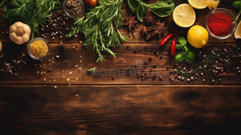 Various Types of Food Displayed on a Table, Suitable for Food and Cooking Concepts Stock Photo ...