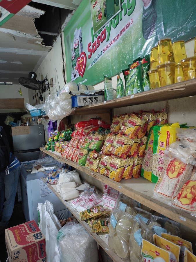 Various Types of Ingredients are Arranged in the Grocery Store ...