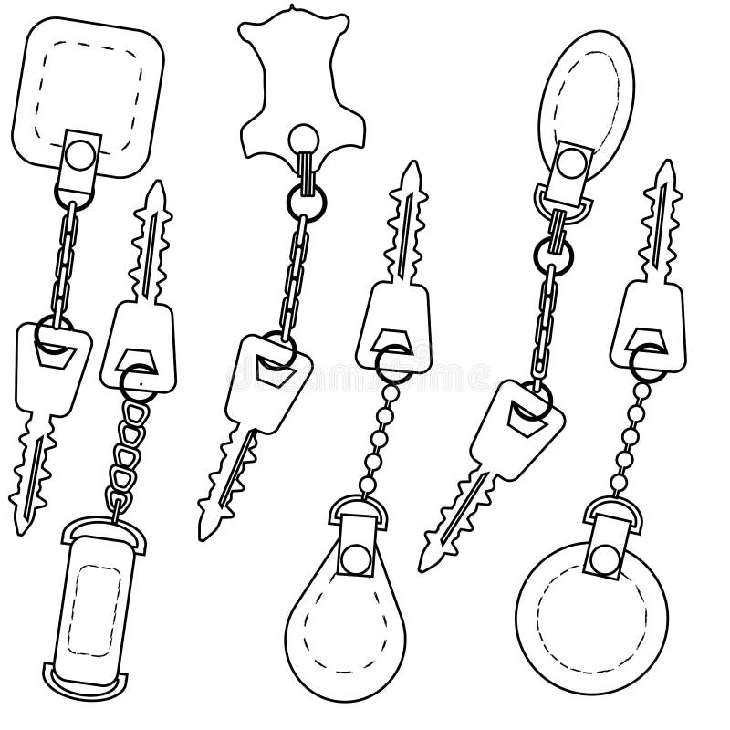 Various Types of Key Chains Made of Genuine Leather with Finishing ...