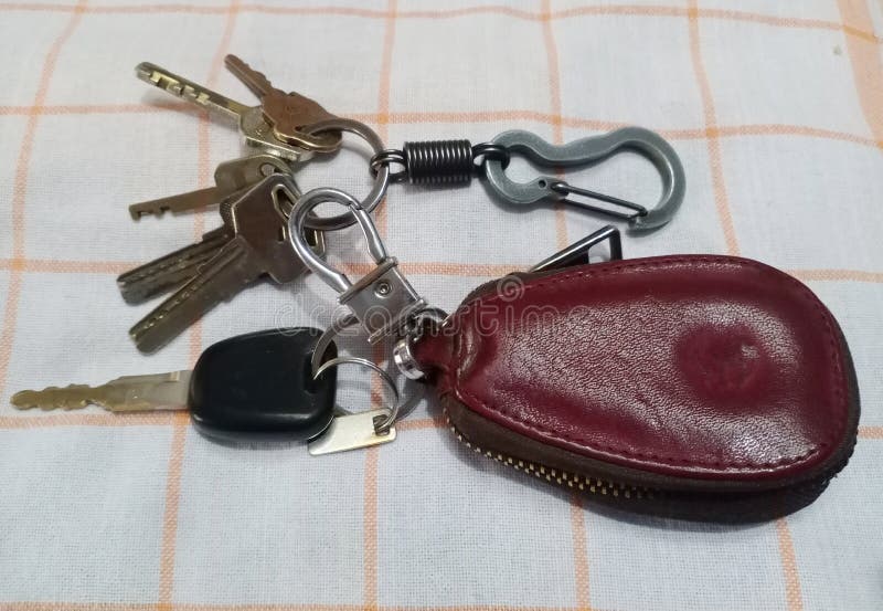 Various Types of Keys and Their Chains Stock Image - Image of types ...