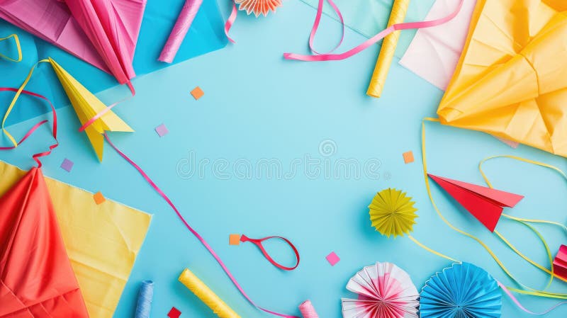 There are Many Different Types of Kites on the Table AIG50 Stock ...