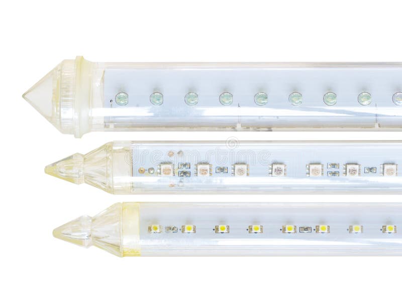 Various Types of LED Inside Fluorescent Tube Stock Image - Image of ...