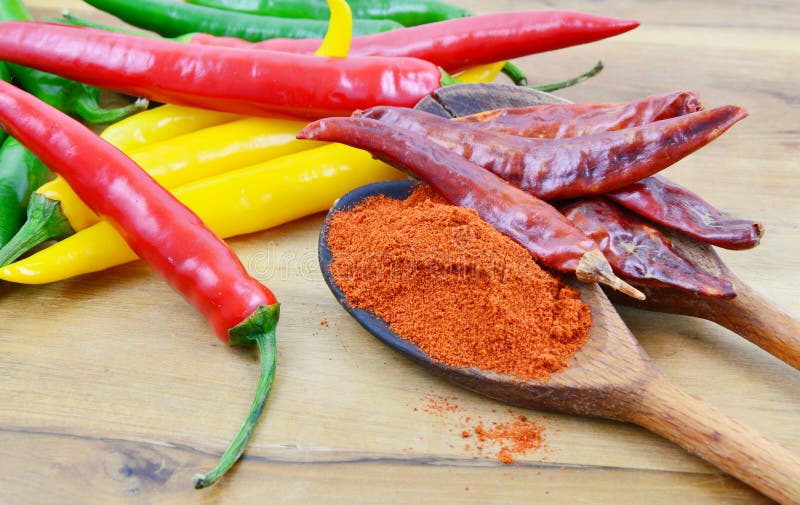Various types of paprika stock image. Image of indian - 86030921