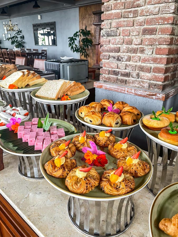 Various Types of Pastries and Cake Stock Photo - Image of strawberry ...