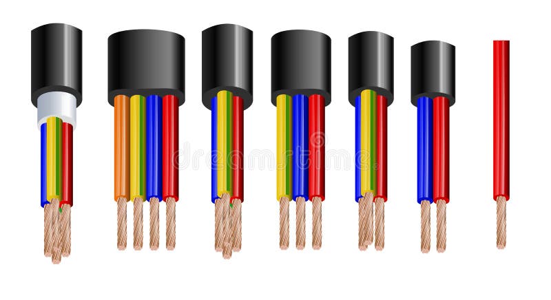 Various Types Power, Acoustic Cables with Electrical Wire Conductors ...