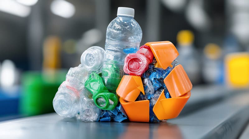 Recycled Plastic Materials in Processing Facility for New Product ...