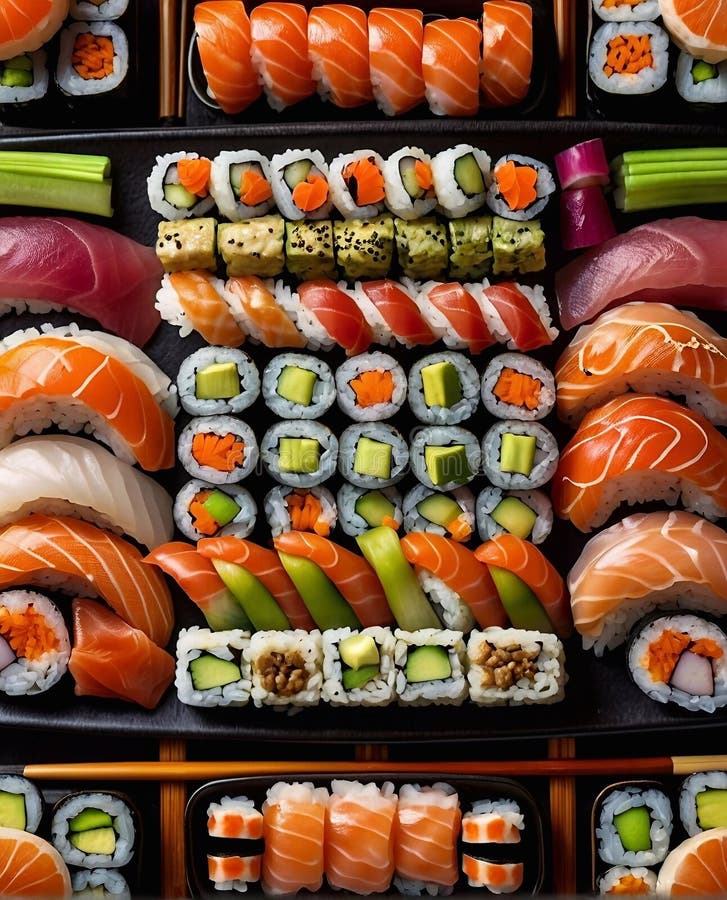 Various Types of Rolls on Close-up. Generative AI Stock Illustration ...