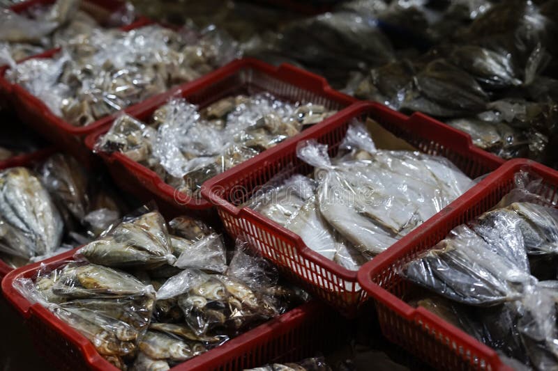 Various Types of Salted Fish Sold in Traditional Markets in Indonesia ...