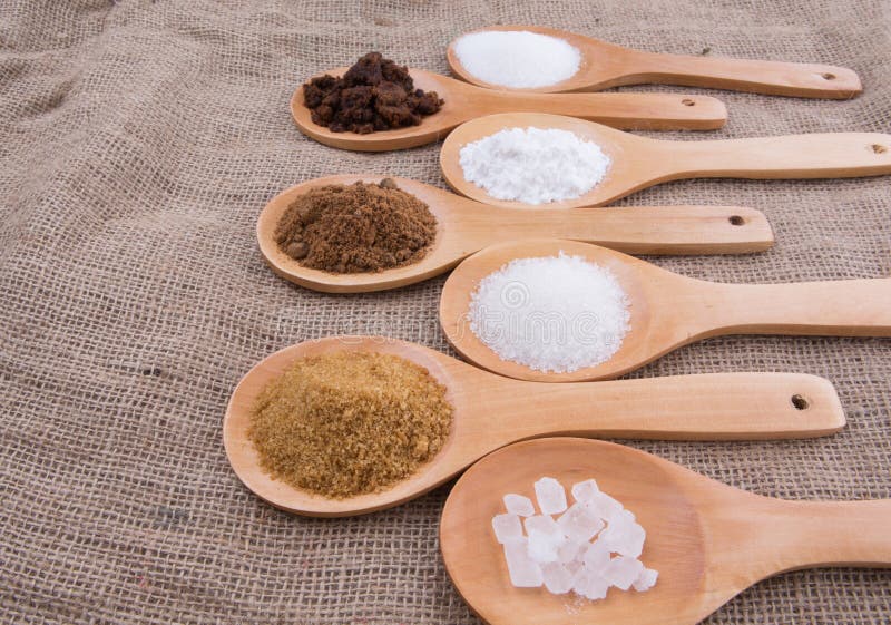 Various Types of Sugar VIII Stock Image - Image of muscovado, brown ...