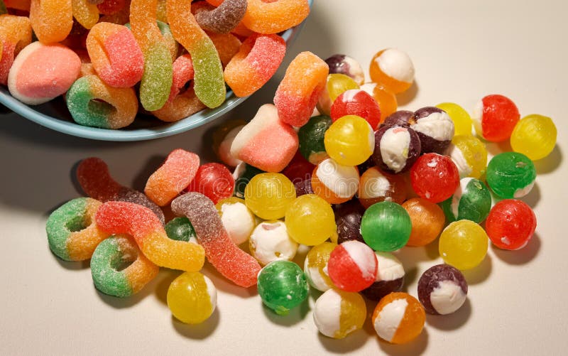 Different Types of Candy that Give a Beautiful Color To the Image ...