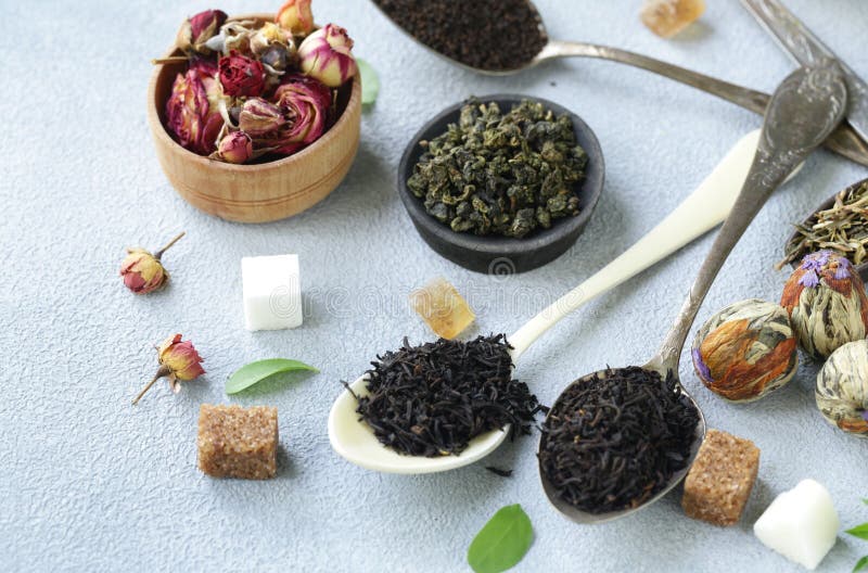 Tea in spoons stock photo. Image of spoons, rooibos - 146323008