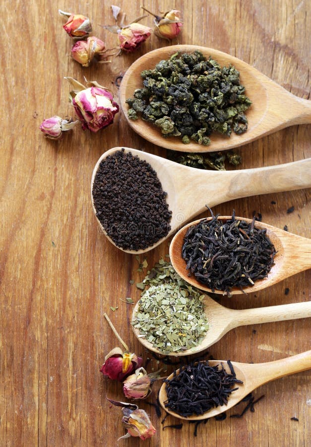 Various types of tea stock image. Image of type, black - 135147383