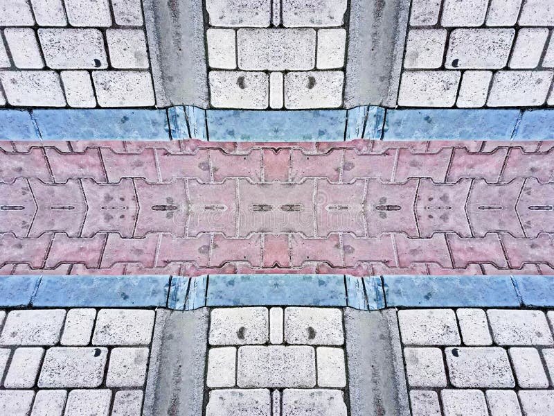 Various Types of the Tiles and Stones Used for Laying Sidewalks and ...