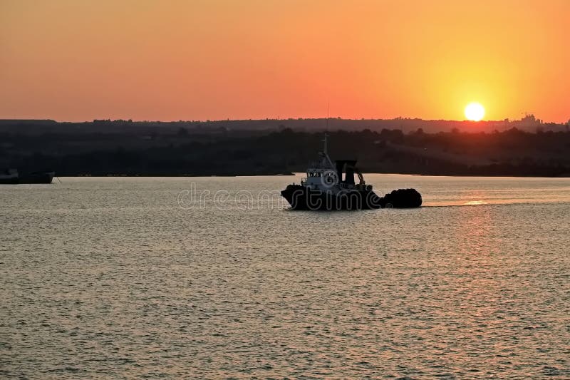 Various Types of Vessels Calling at the Port and Moored at the Berth ...