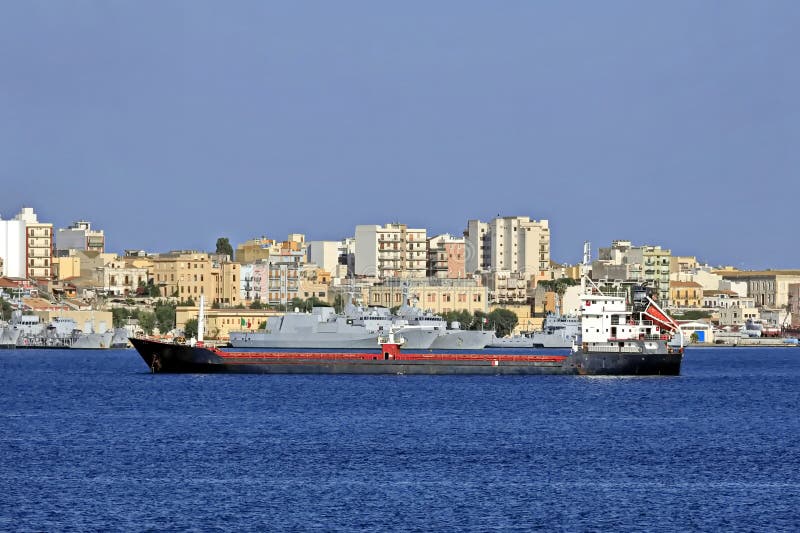 Various Types of Vessels Calling at the Port and Moored at the Berth ...