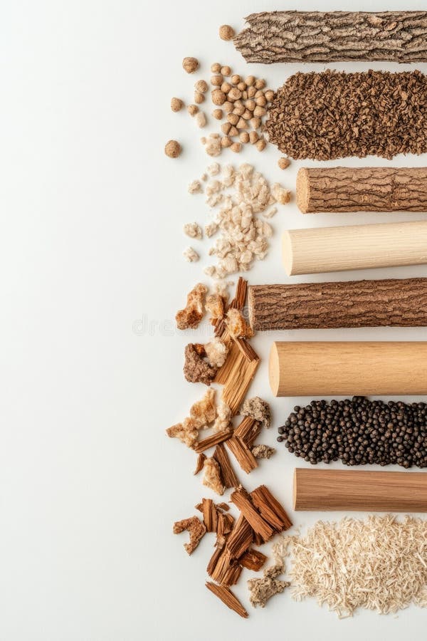 Various Types of Wood Materials and Textures are Thoughtfully Arranged ...