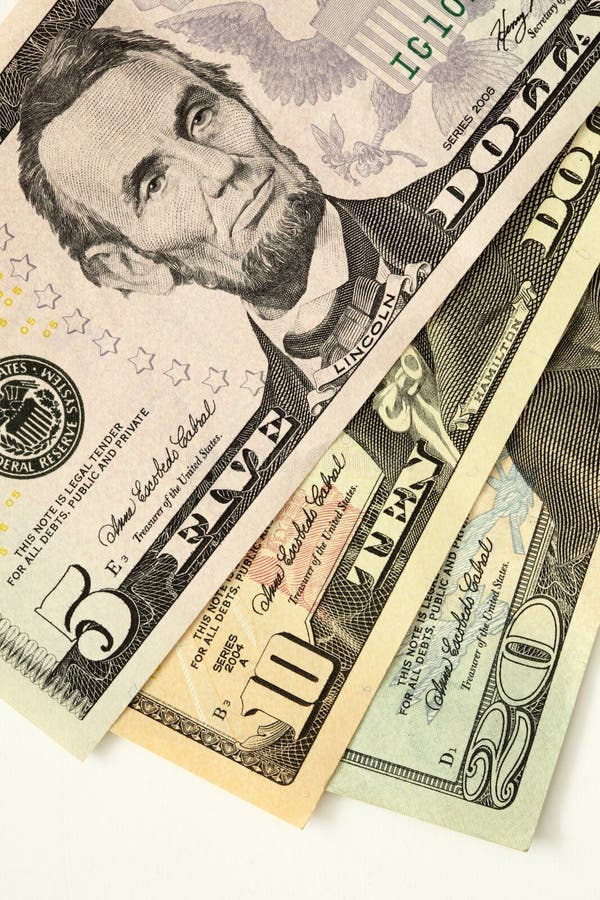 Various US dollar bills stock photo. Image of banking - 12824936
