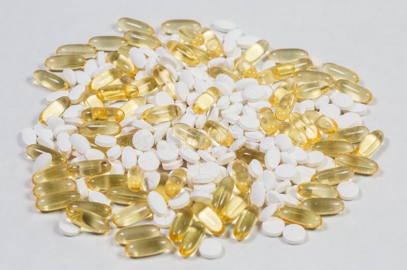 Various Useful Vitamins for Immunity and Good Health Stock Image ...