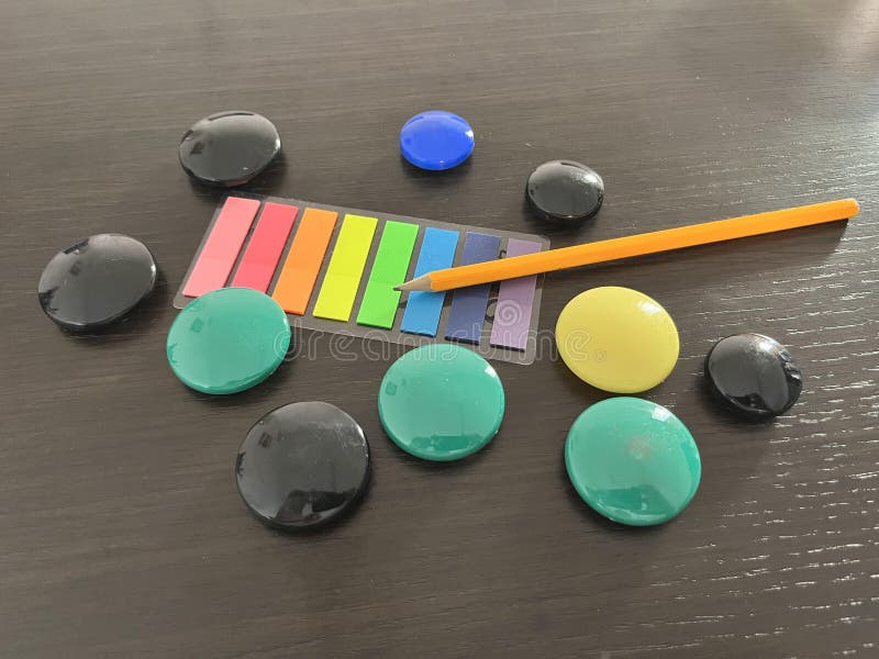 Various Utensils and Objects for Office and Study. Stock Image - Image ...