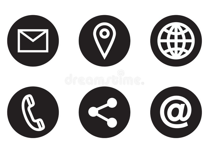 Various Vector Icons of Communication Stock Vector - Illustration of ...