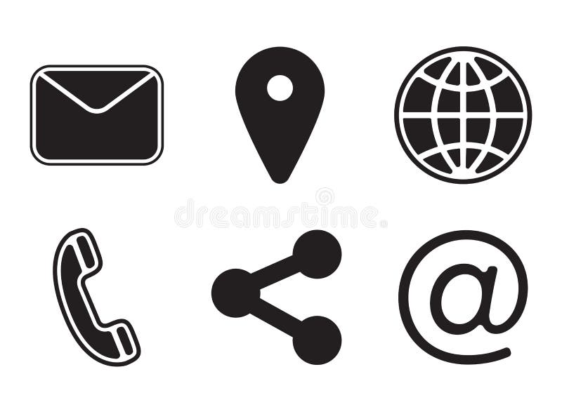 Various Vector Icons of Communication Stock Vector - Illustration of ...