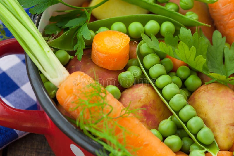 Various Vegetables in the Pot Stock Image - Image of carrot, fresh ...