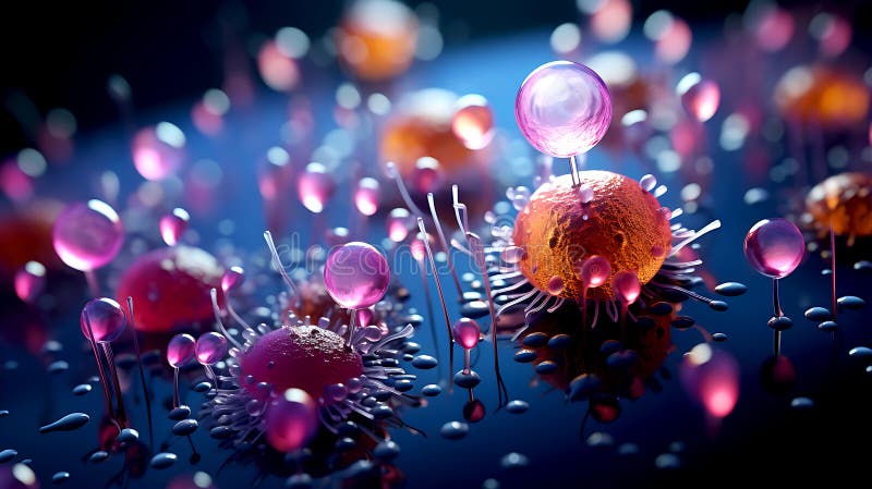 Various Viruses, Microbes and Bacteria, Types of Microorganisms Under ...