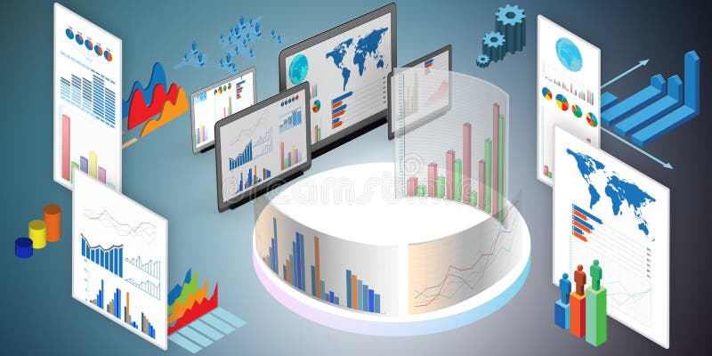 Various Visualisation at Trading Environment - 3d Rendering Stock ...