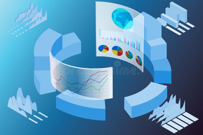 Various Visualisation at Trading Environment - 3d Rendering Stock ...