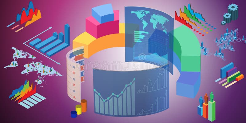 Various Visualisation at Trading Environment - 3d Rendering Stock ...