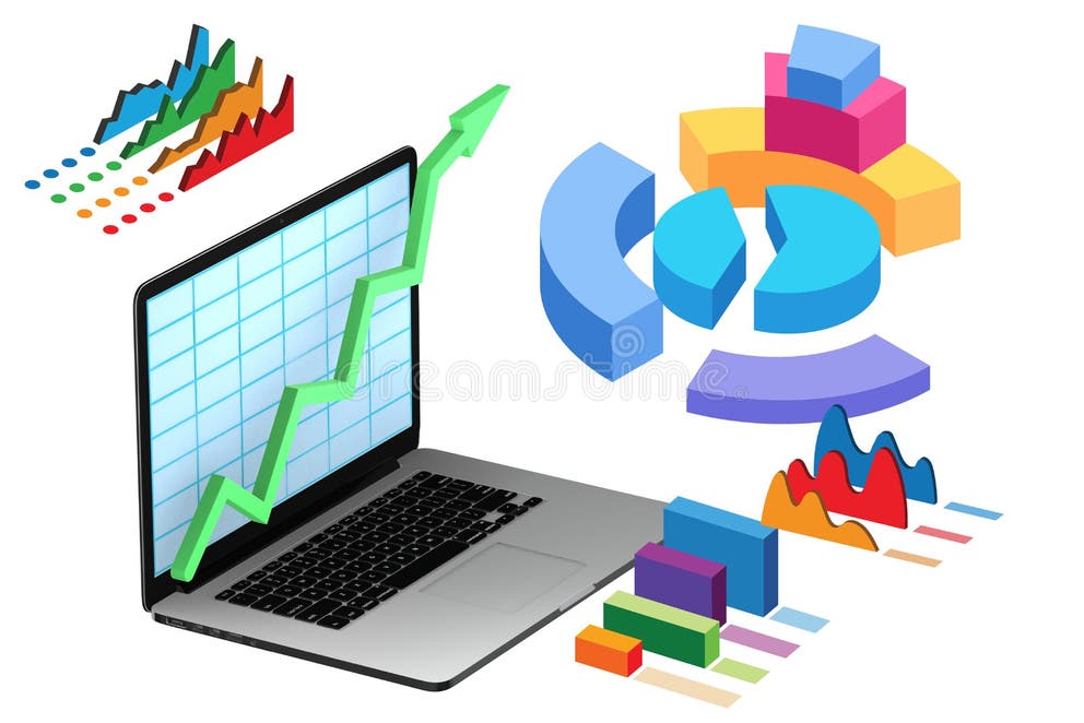 Various Visualisation at Trading Environment - 3d Rendering Stock ...
