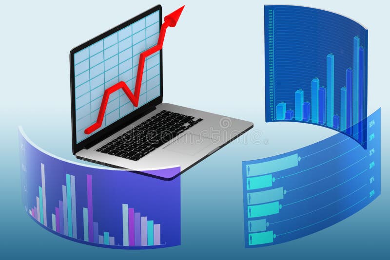 Various Visualisation at Trading Environment - 3d Rendering Stock ...