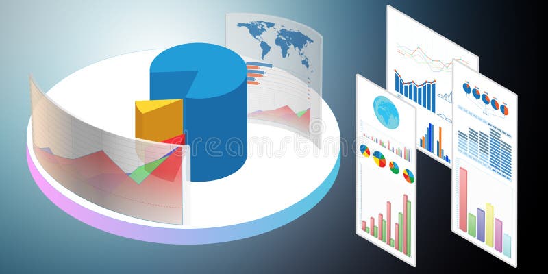 Various Visualisation at Trading Environment - 3d Rendering Stock ...