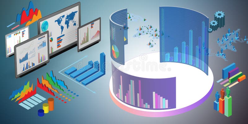 Various Visualisation at Trading Environment - 3d Rendering Stock ...