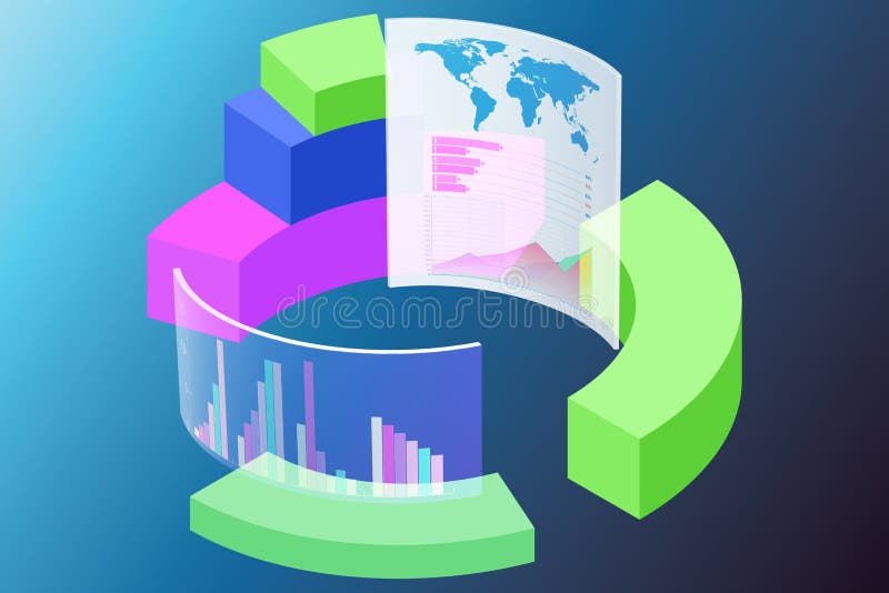 Various Visualisation at Trading Environment - 3d Rendering Stock ...