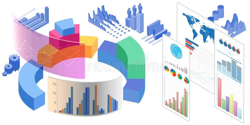 Various Visualisation at Trading Environment - 3d Rendering Stock ...