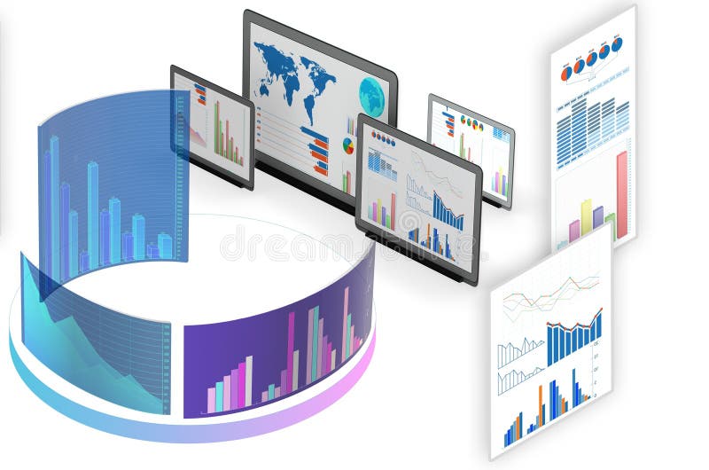 Various Visualisation at Trading Environment - 3d Rendering Stock ...