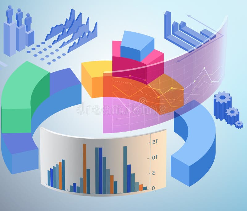 Various Visualisation at Trading Environment - 3d Rendering Stock ...